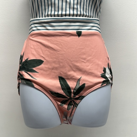Albion | Swim | Albion Island Fever Floral Stripe Castaway Piece ...